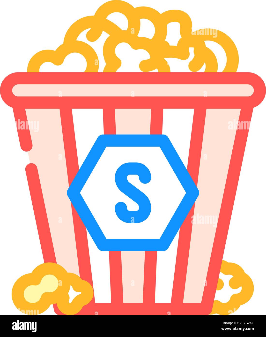 classic salt popcorn food color icon vector. classic salt popcorn food ...