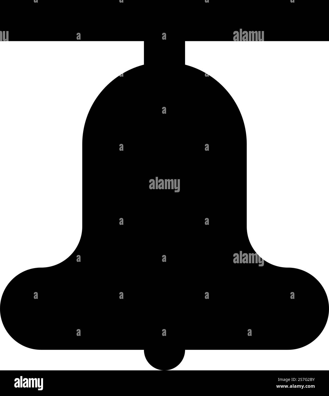 Church bell beam concept campanile belfry icon black color vector ...