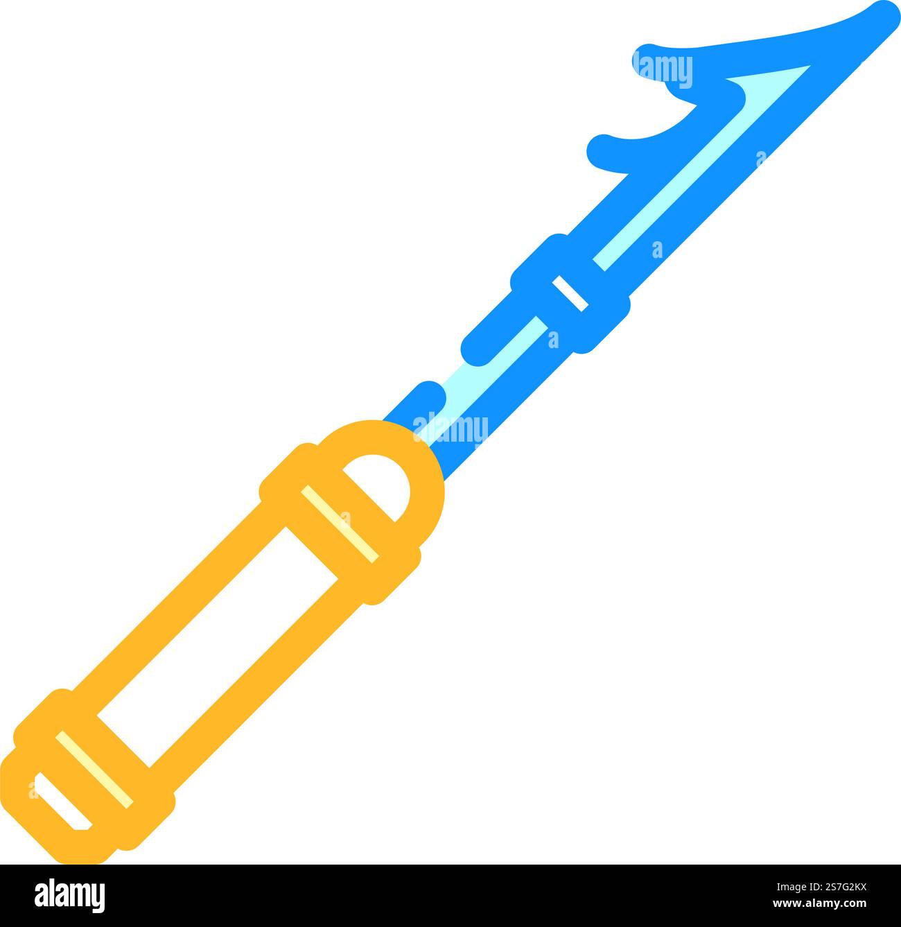 harpoon weapon military color icon vector. harpoon weapon military sign ...