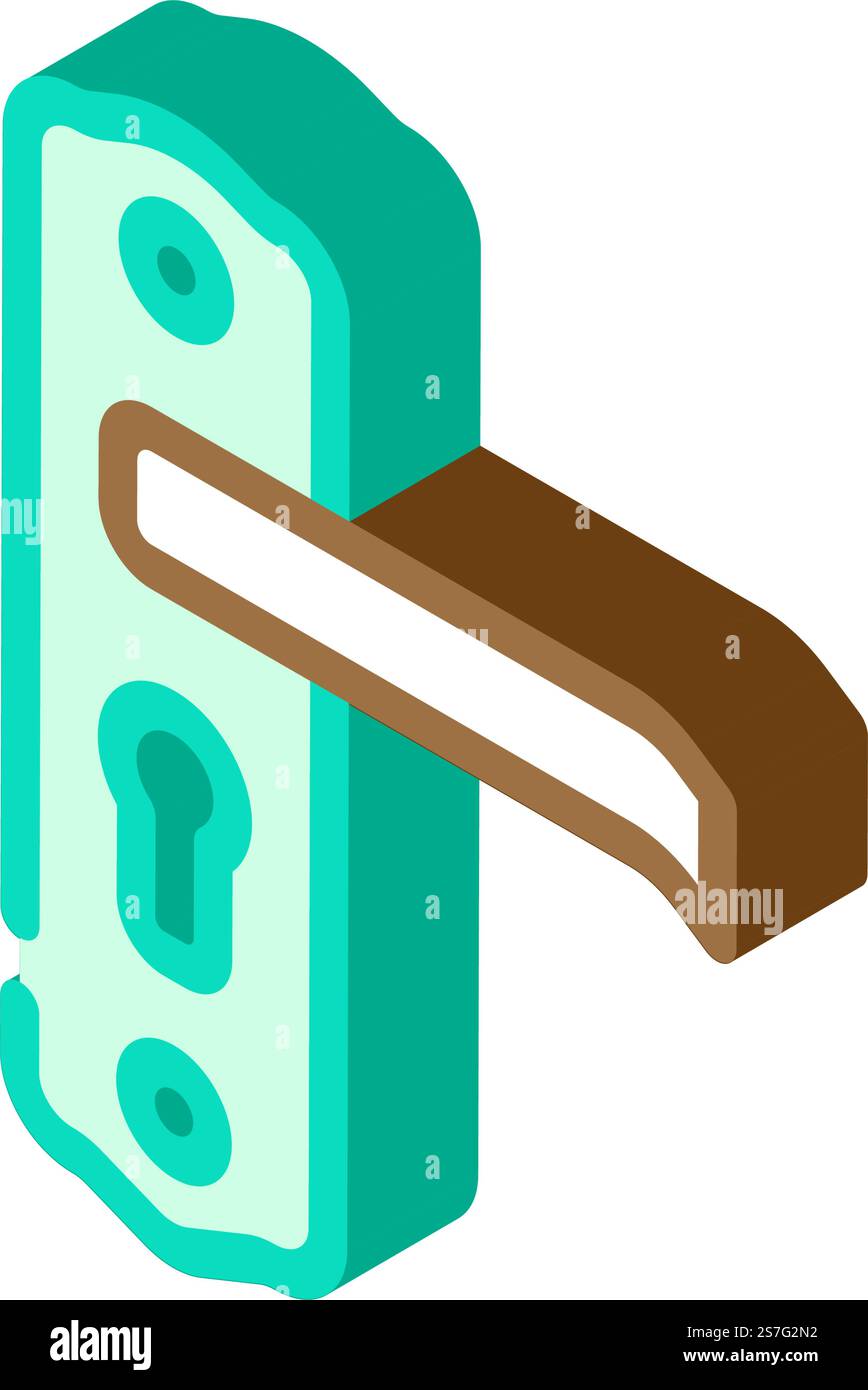 Screw bolt in door lock Stock Vector Images - Alamy