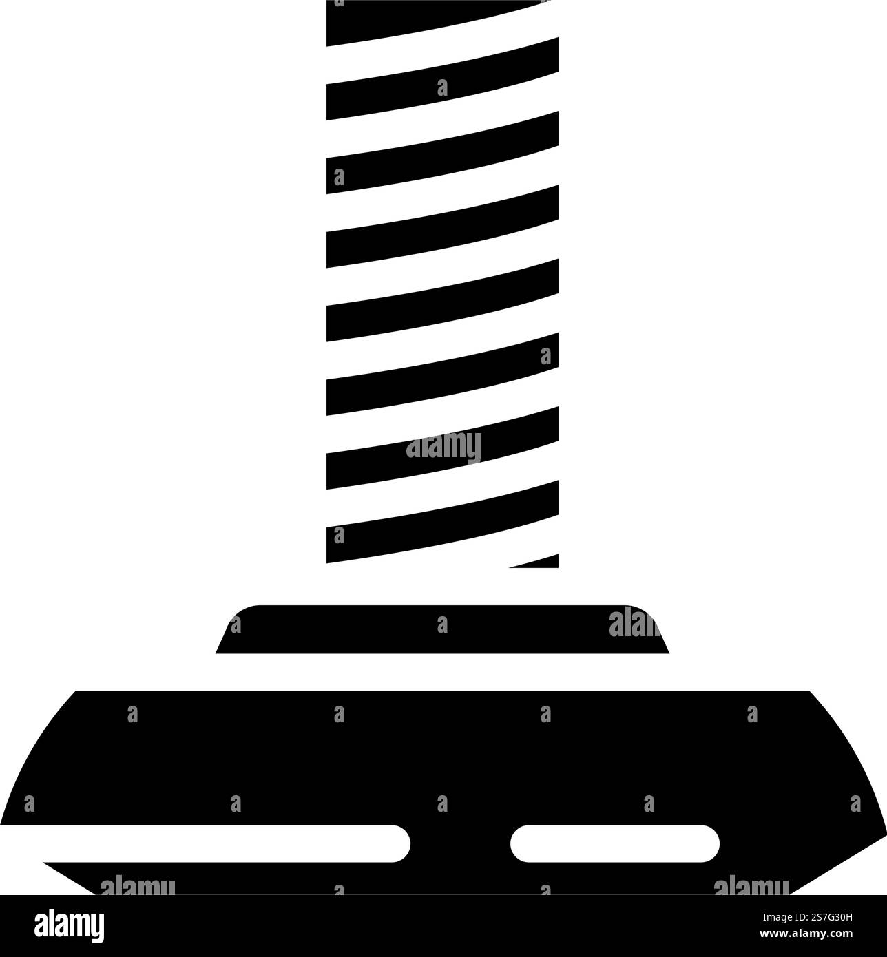 glide furniture hardware fitting glyph icon vector. glide furniture ...
