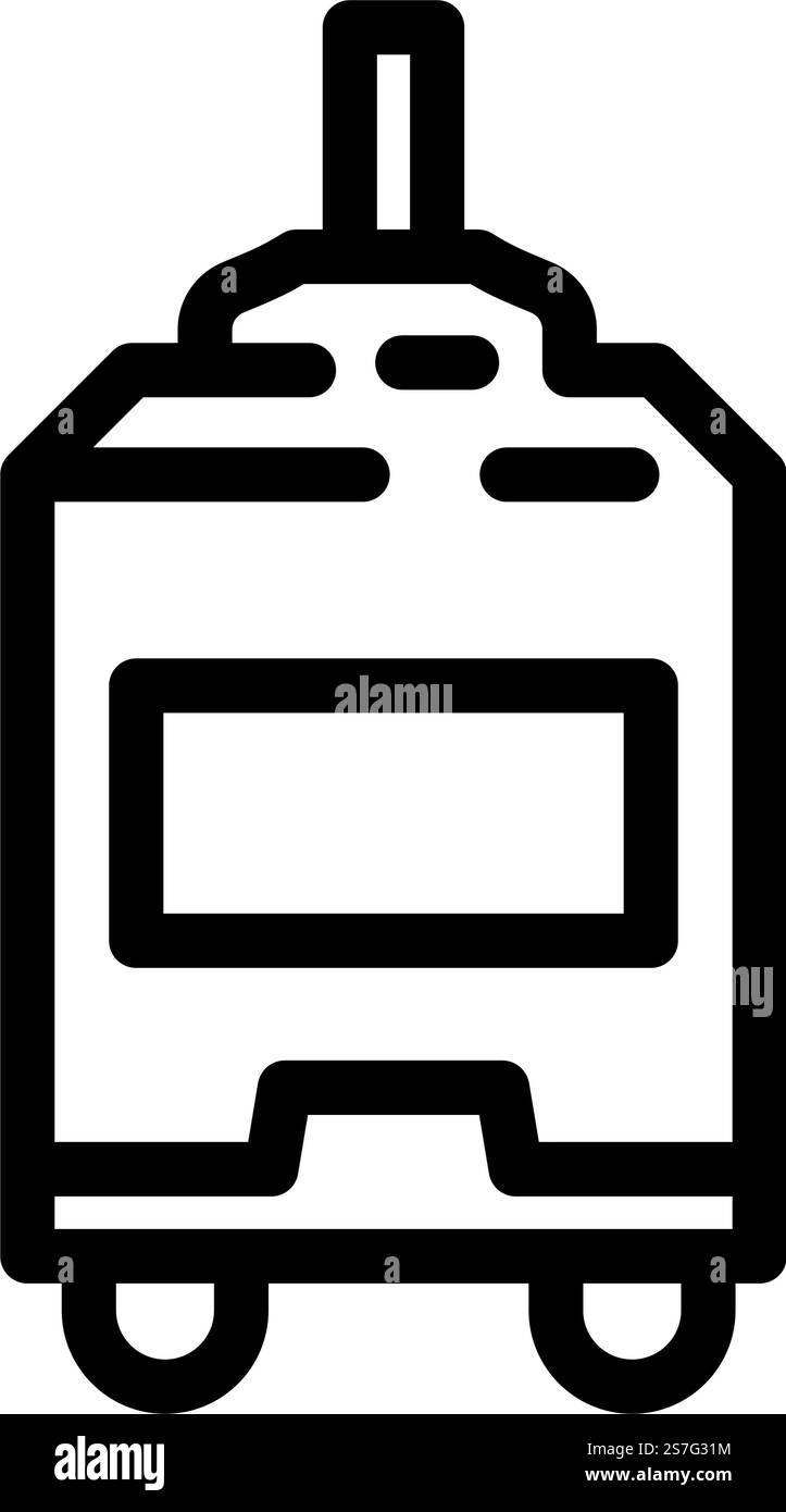 dc motor electronic component line icon vector. dc motor electronic ...