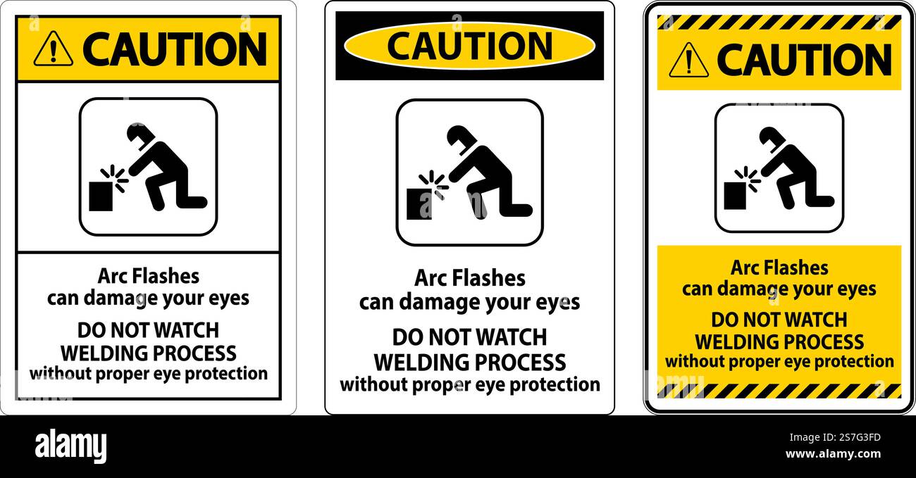 Caution First Sign Arc Flashes Can Damage Your Eyes. Do Not Watch ...