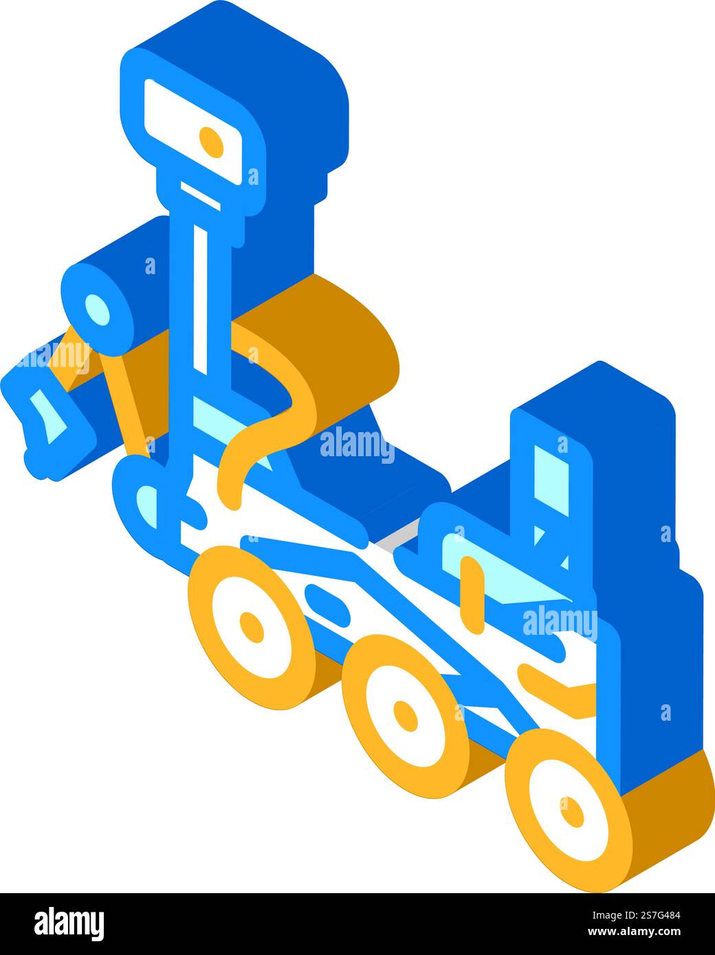 mars rover planet isometric icon vector. mars rover planet sign ...