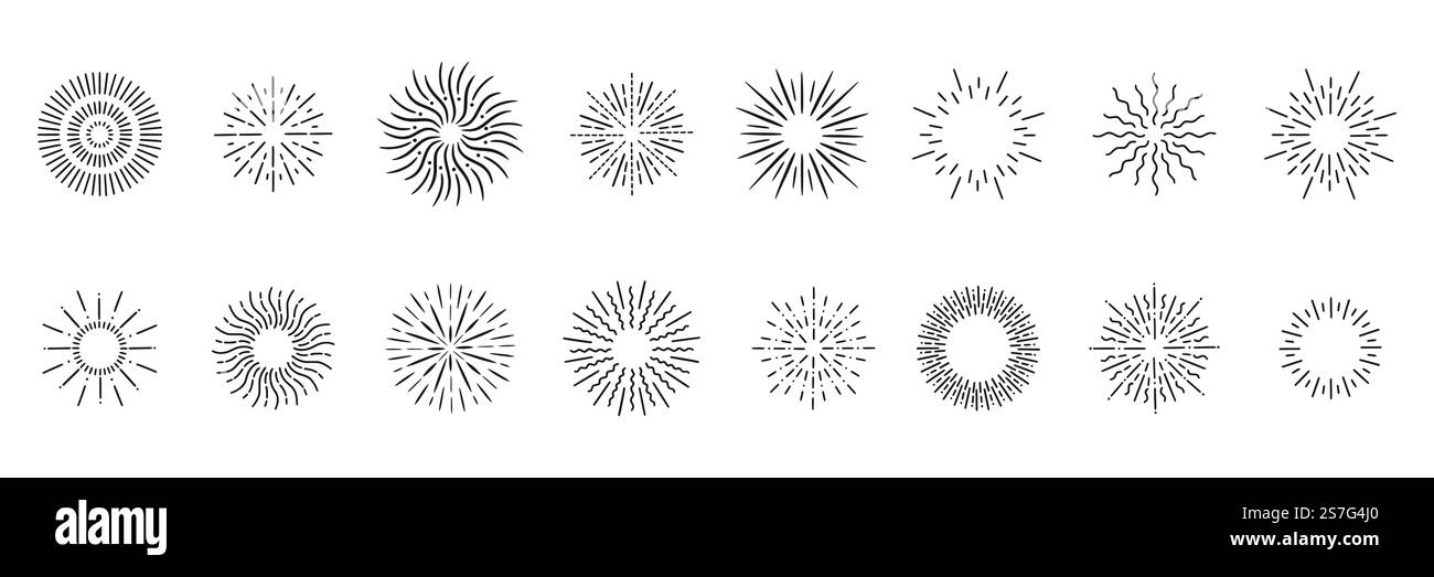 Starburst spark. Blast icon, star burst or sunburst circle sun logo ...