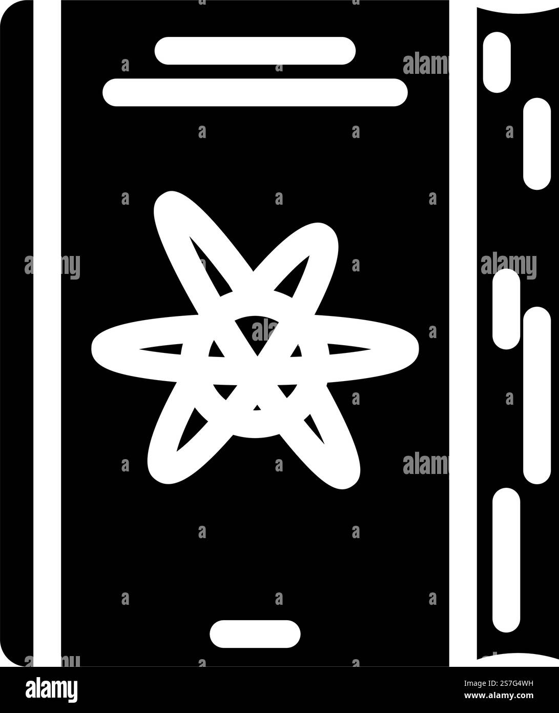 nuclear physics nuclear energy glyph icon vector. nuclear physics ...
