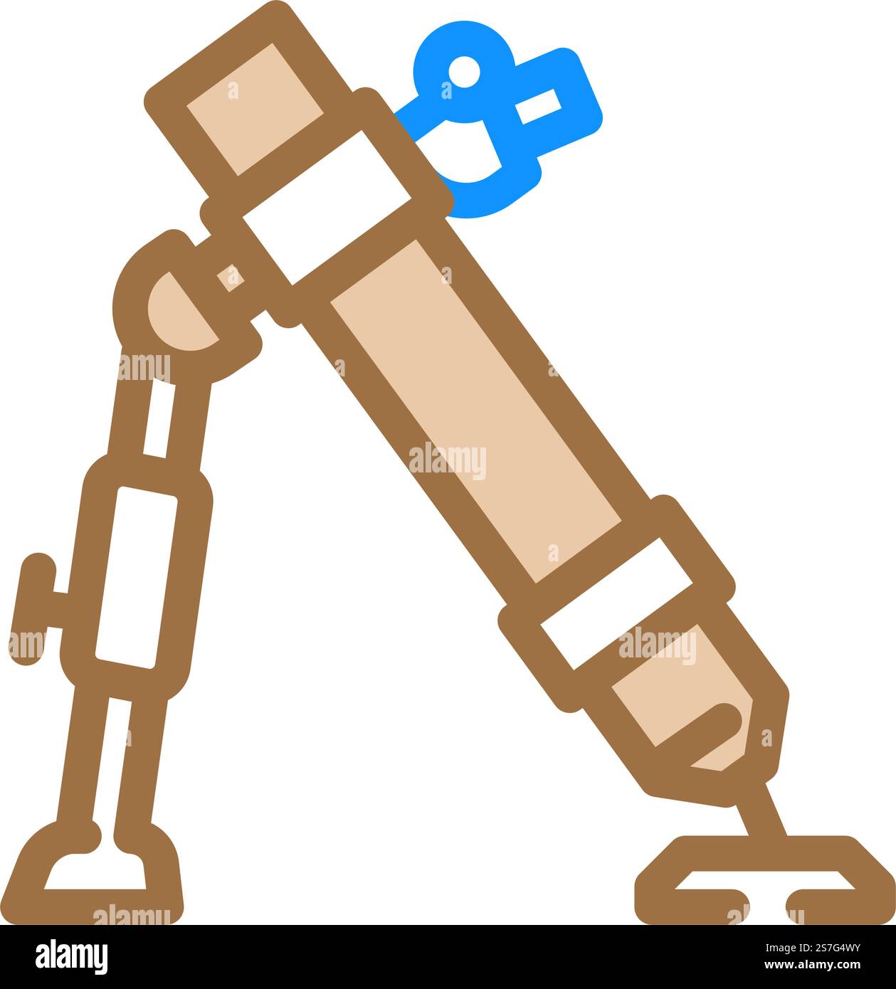 mortar weapon military color icon vector. mortar weapon military sign ...