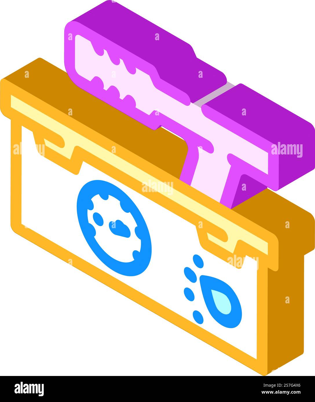 geiger counter nuclear energy isometric icon vector. geiger counter ...