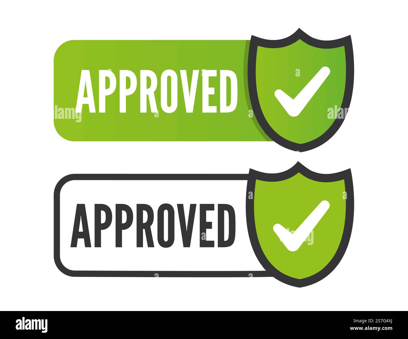 Approved stamp vector. Flat style icon. Approved stamp vector. Flat ...
