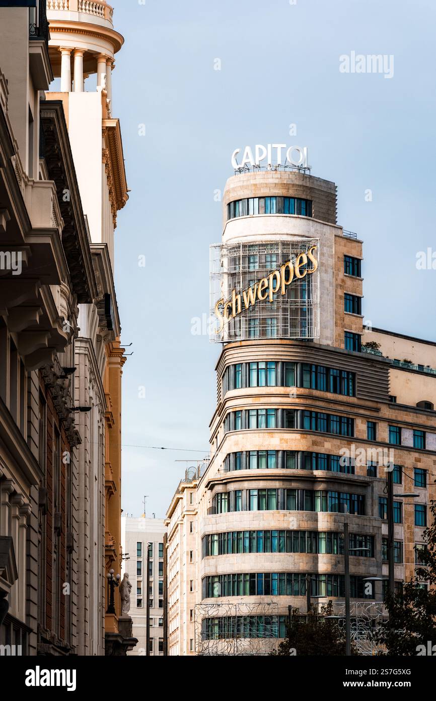 Madrid, Spain - November 16, 2024: Capitol or Carrion Building in the ...