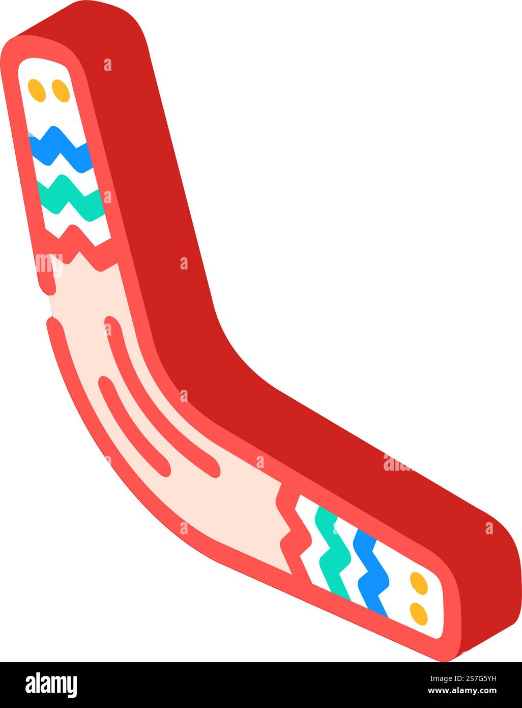boomerang weapon military isometric icon vector. boomerang weapon ...