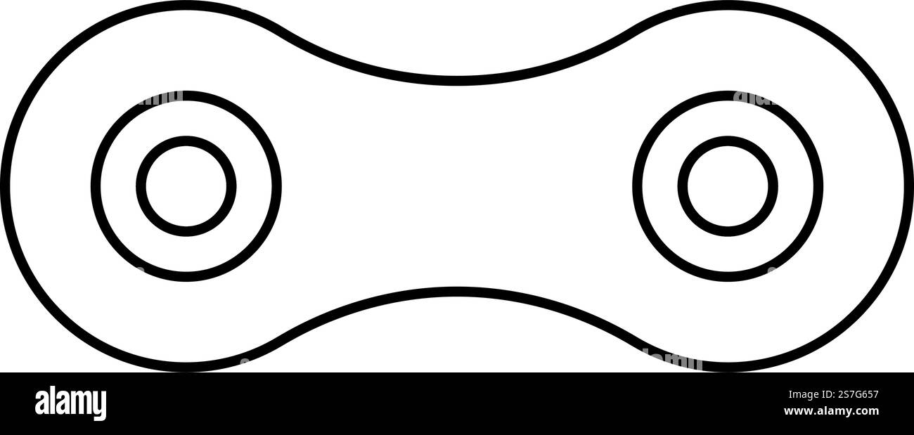 Bike chain link roller bicycle repair spare part motorcycle contour ...