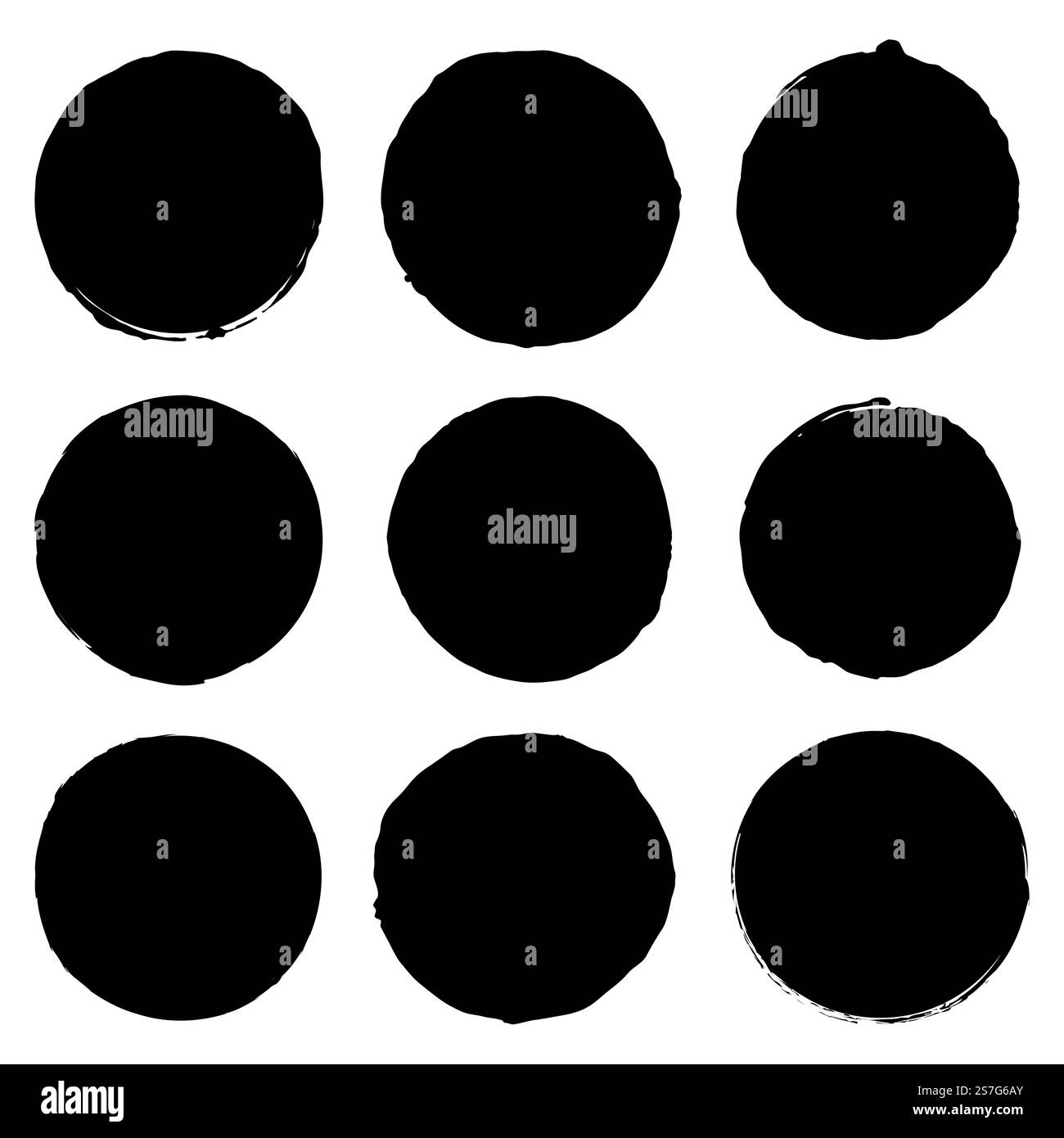 Circle marks abstract grunge Black and White Stock Photos & Images - Alamy