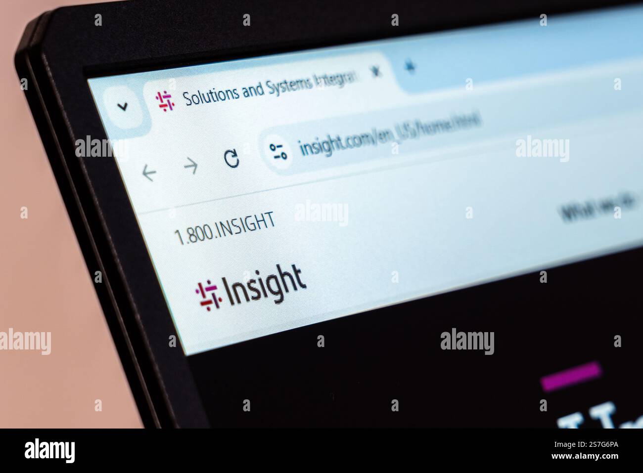 New York, USA - January 19, 2025: Insight website showcasing IT ...