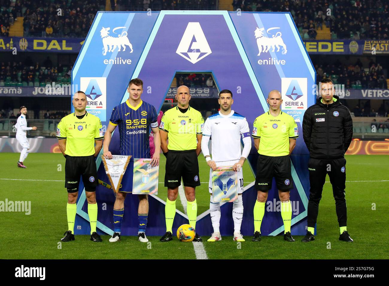 Verona, Italia. 19th Jan, 2025. Paniniday In action during the Serie A ...