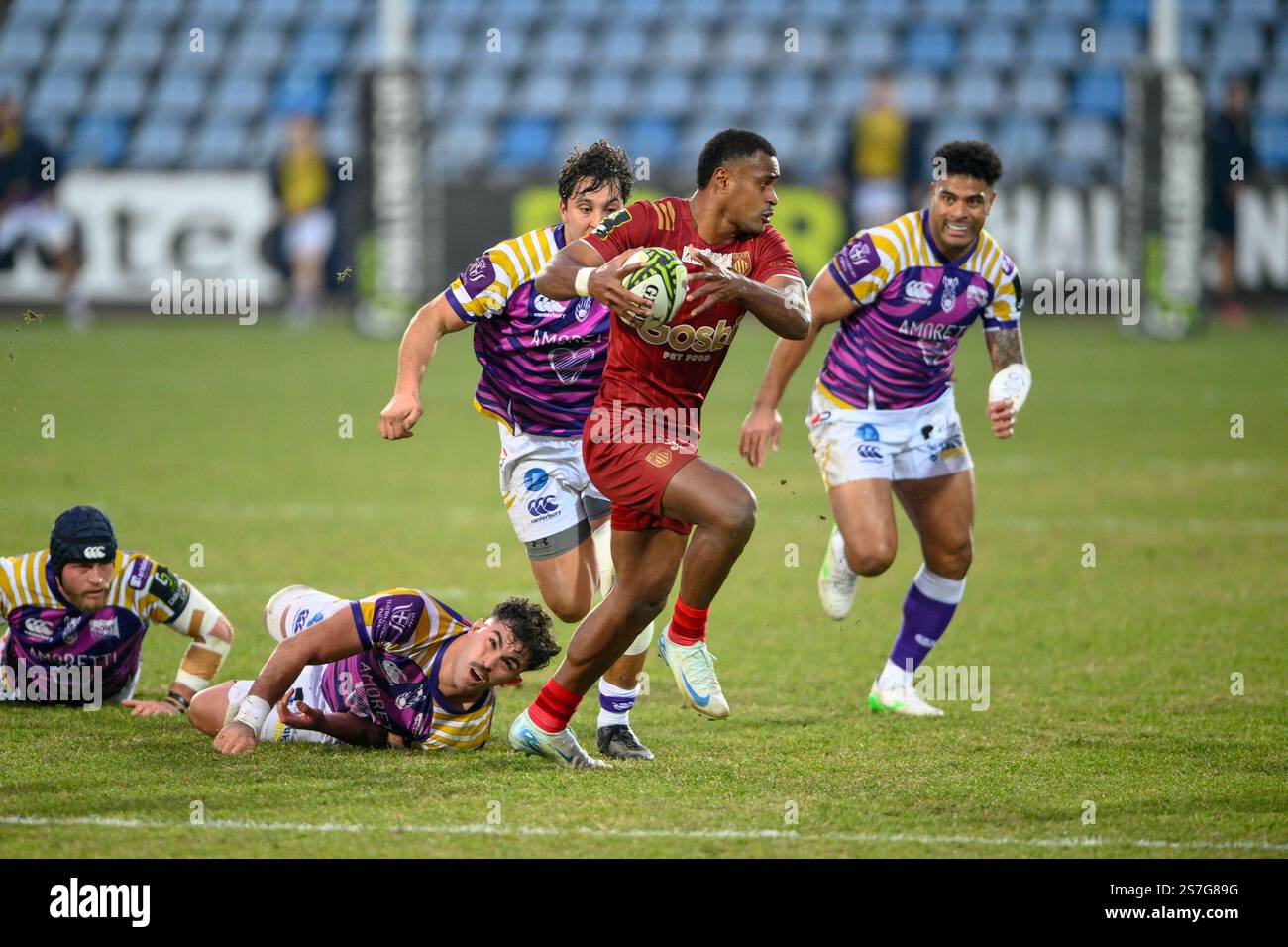 Parma, Italy. 19th Jan, 2025. Enerico Buliruarua ( Usap Perpignan ...
