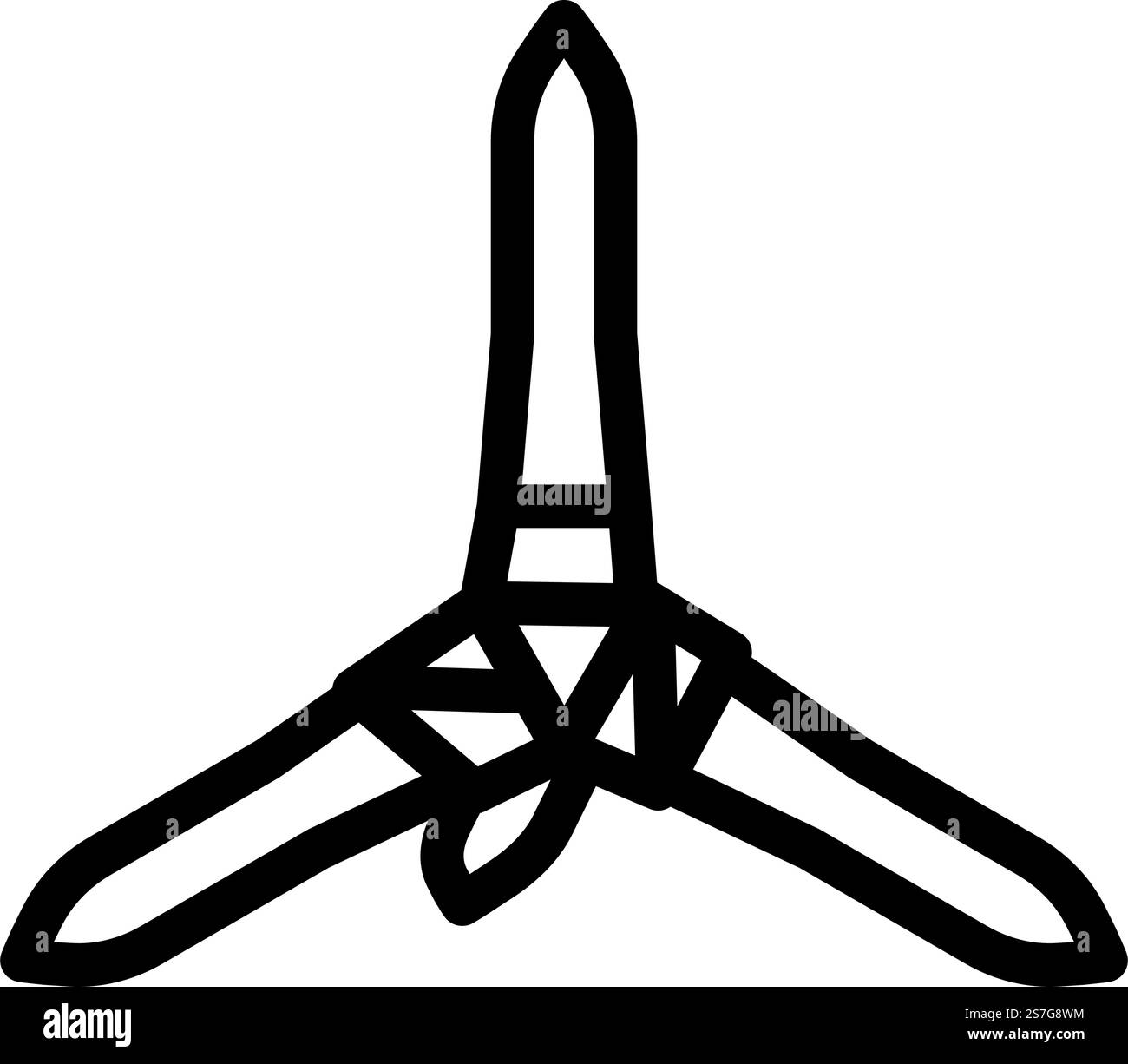 caltrops weapon military line icon vector. caltrops weapon military ...