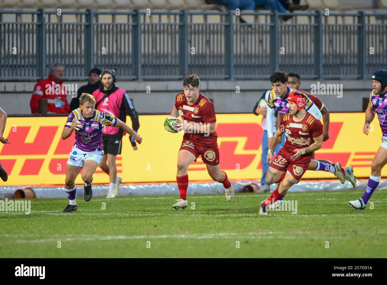 Parma, Italy. 19th Jan, 2025. Victor Montgaillard ( Usap Perpignan ...
