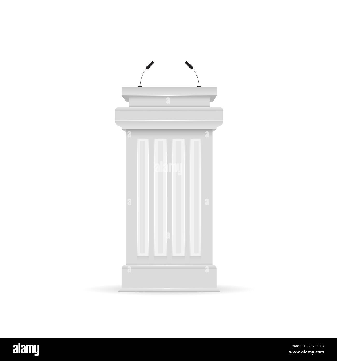 Podium tribune rostrum stand microphones Cut Out Stock Images ...