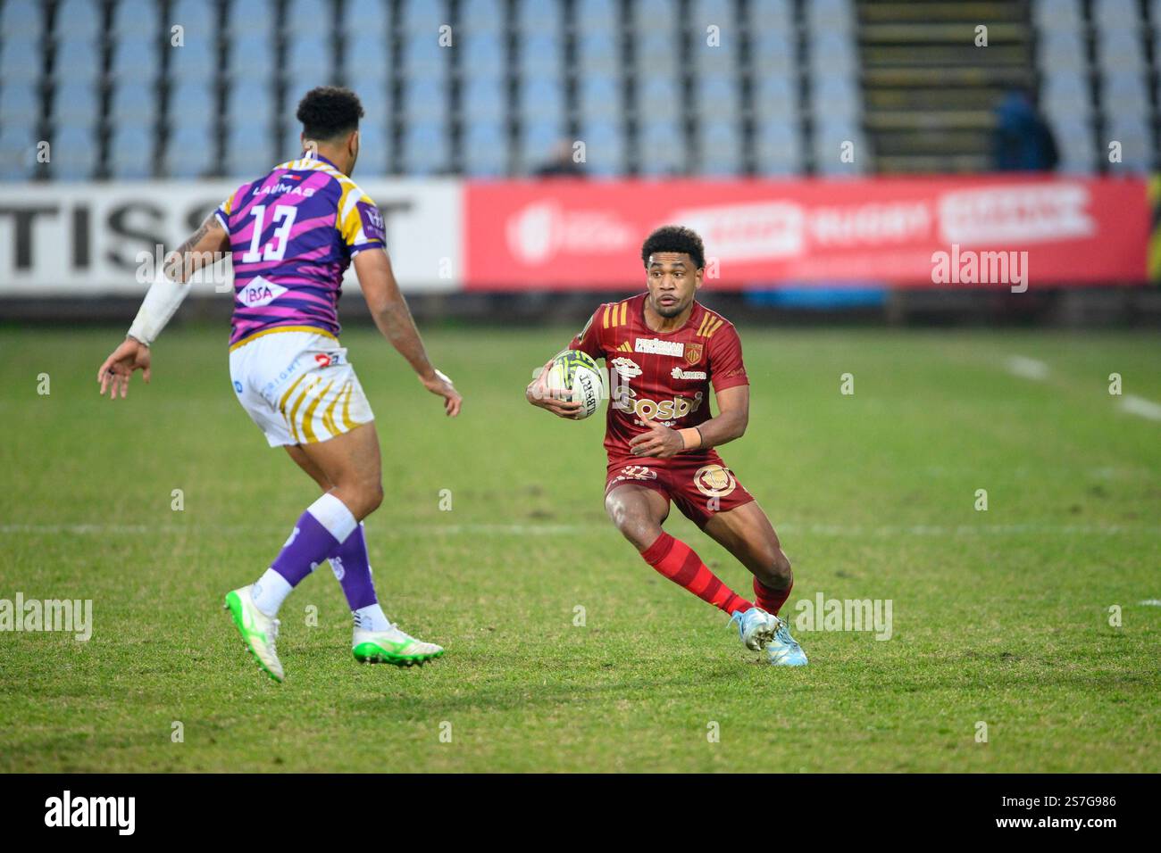 Parma, Italy. 19th Jan, 2025. Seta Toganiyadrava ( Usap Perpignan ...