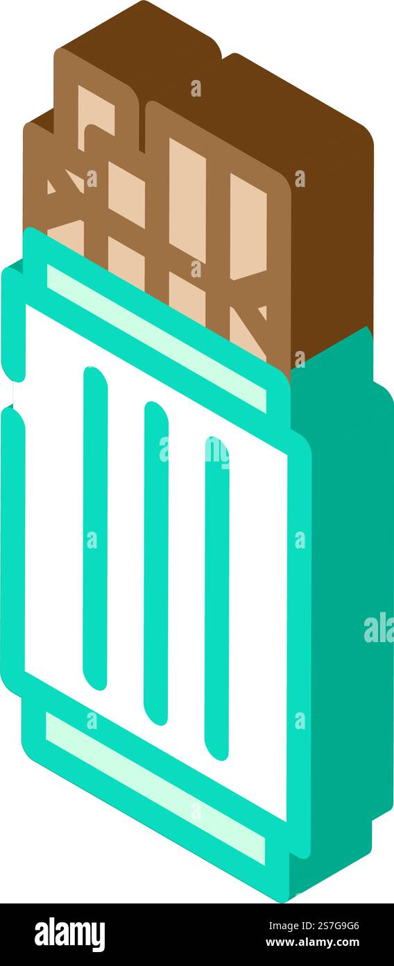 nuclear fuel rod energy isometric icon vector. nuclear fuel rod energy ...