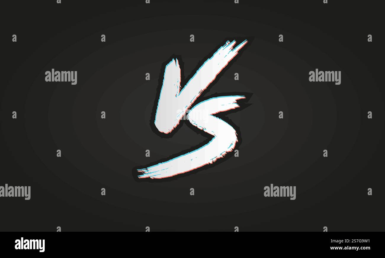 VS. Versus letter logo. Battle vs match, game Stock Vector Image & Art ...