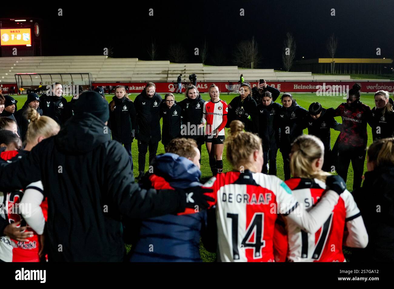 Rotterdam - Video Analyst Danny of Feyenoord V1, Max Tjaden of ...