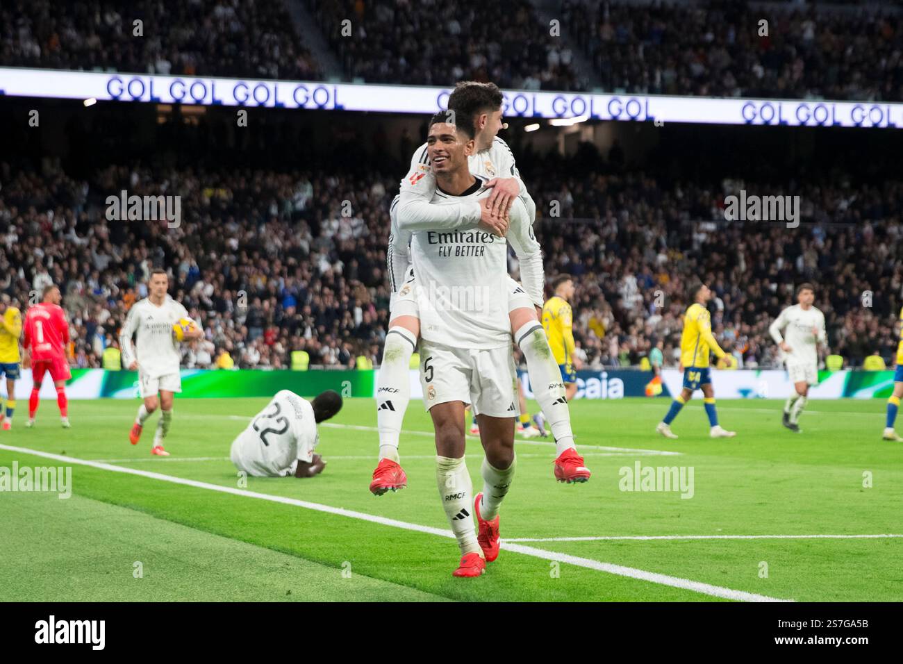 MADRID, SPAIN - January 19: Jude Bellingham of Real Madrid and Federico ...