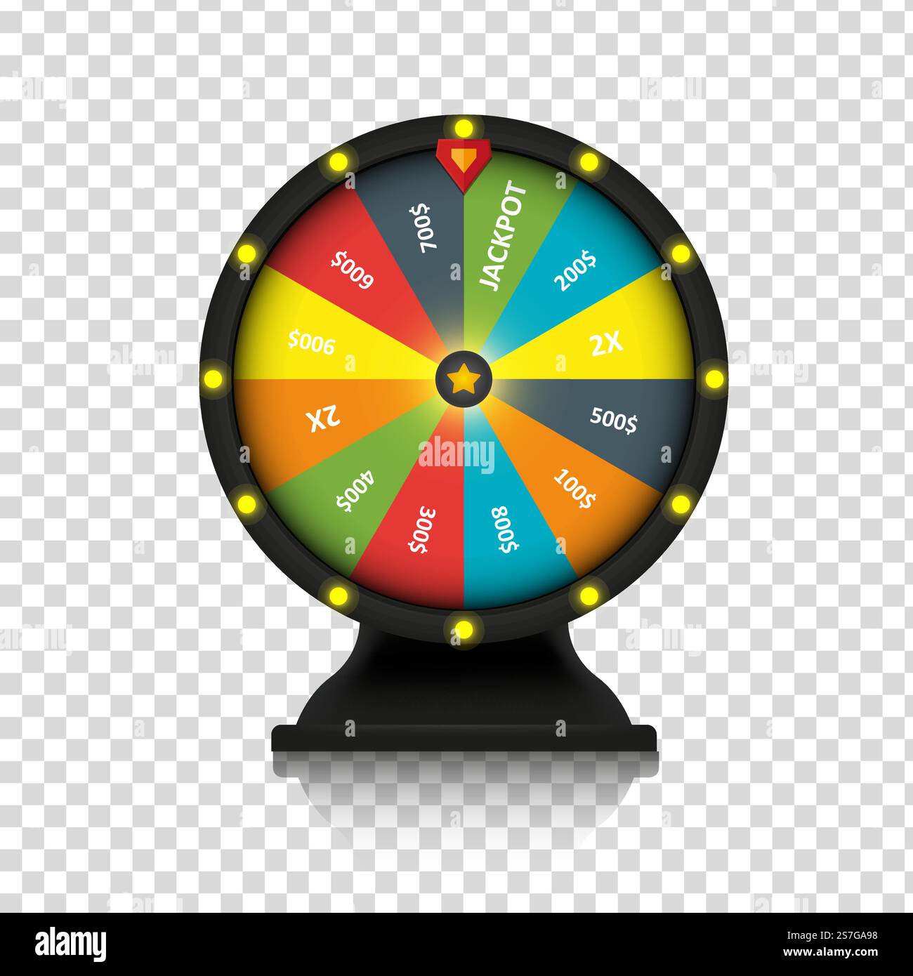 Wheel of fortune vector object isolated. Wheel of fortune vector ...