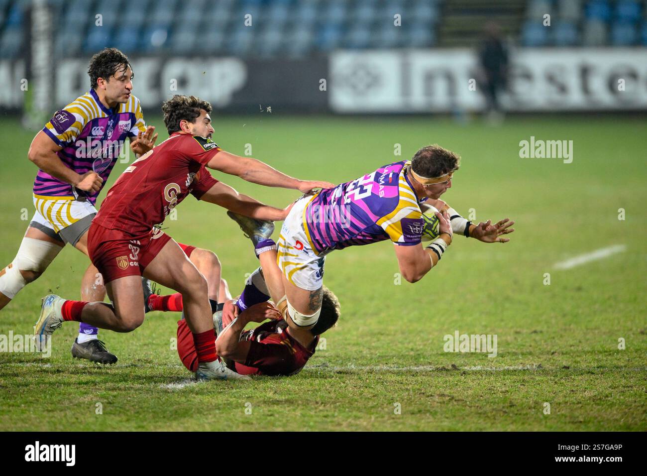 Parma, Italy. 19th Jan, 2025. Giovanni Licata ( Zebre Parma ) during ...