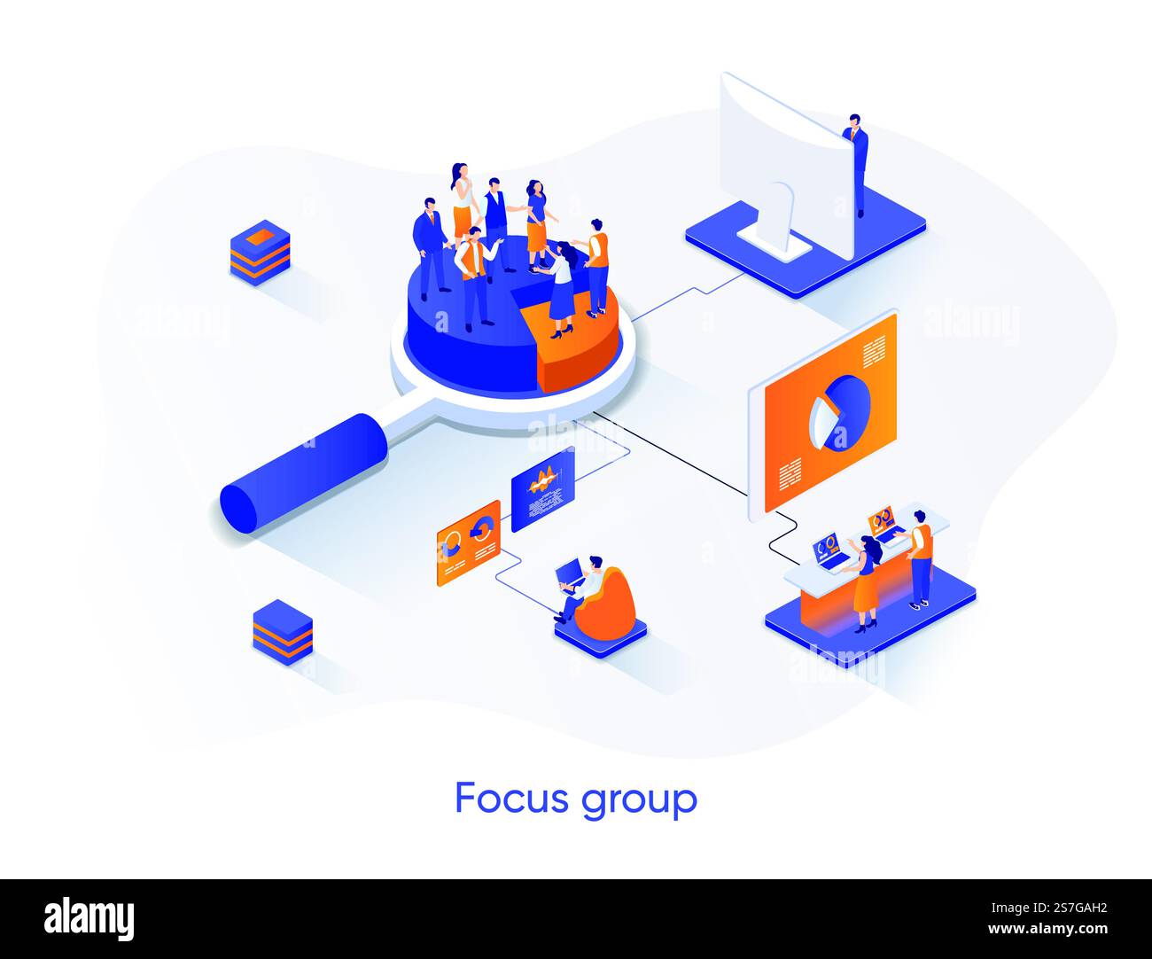 Focused listening audience Stock Vector Images - Alamy