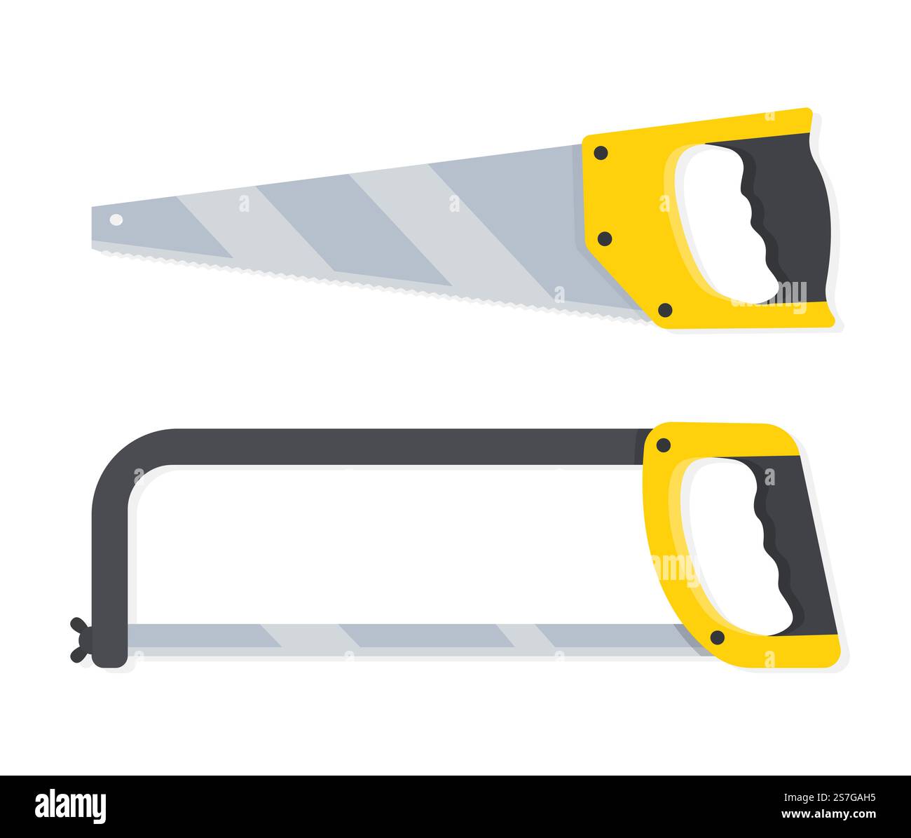 Saws for wood, and metal icon. Vector illustration isolated Stock ...