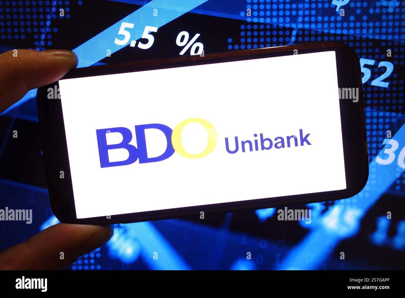 In this photo illustration, the BDO Unibank company logo is seen ...