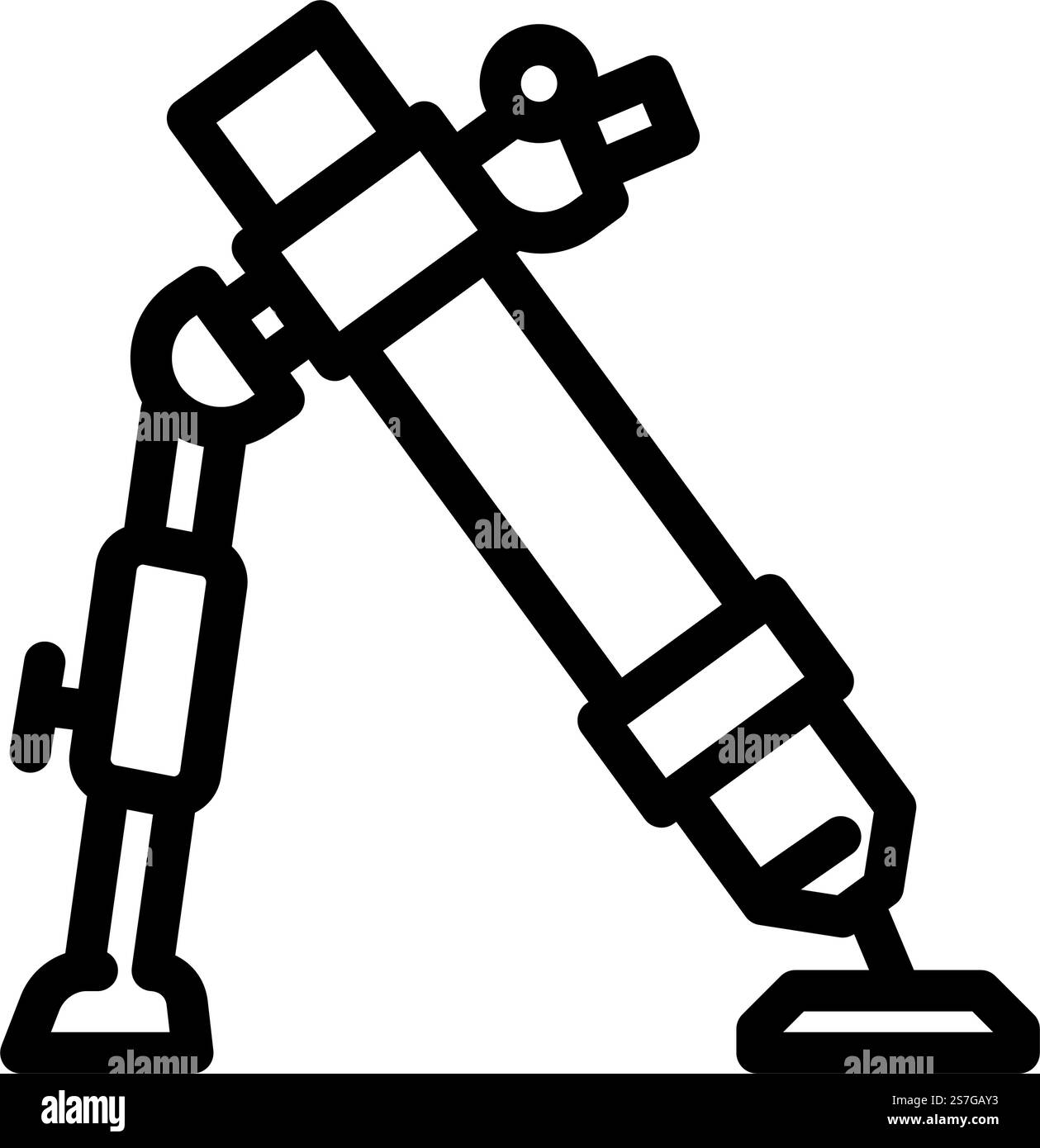 mortar weapon military line icon vector. mortar weapon military sign ...