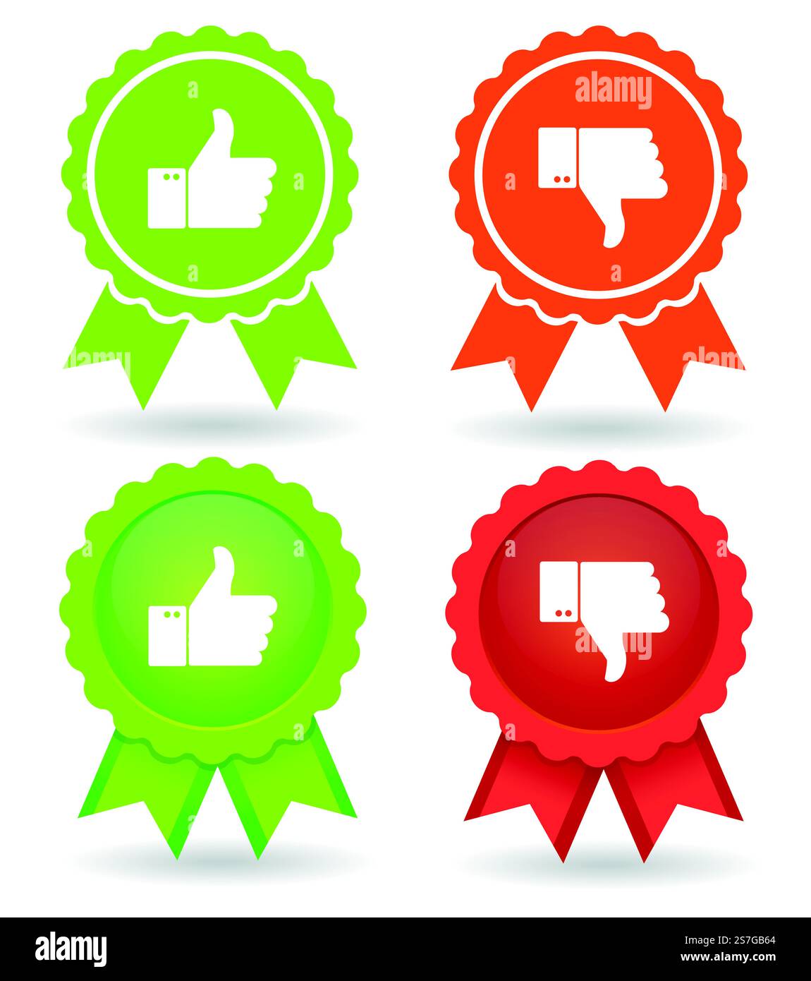 Vector thumb up stickers Stock Vector Image & Art - Alamy