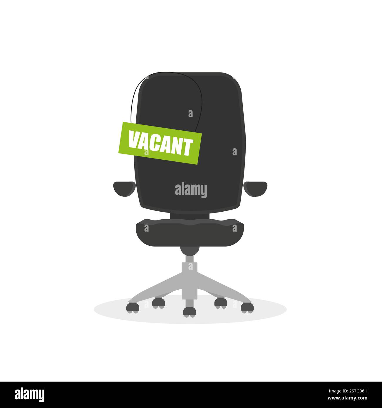 Chair with job vacancy Vector illustration Stock Vector Image & Art - Alamy