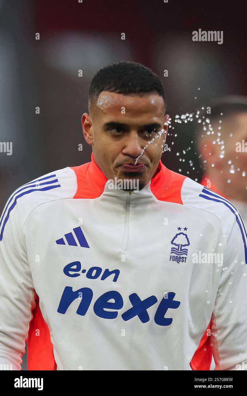 Nottingham, UK. 19th Jan, 2025. Nottingham Forest defender Murillo (5 ...