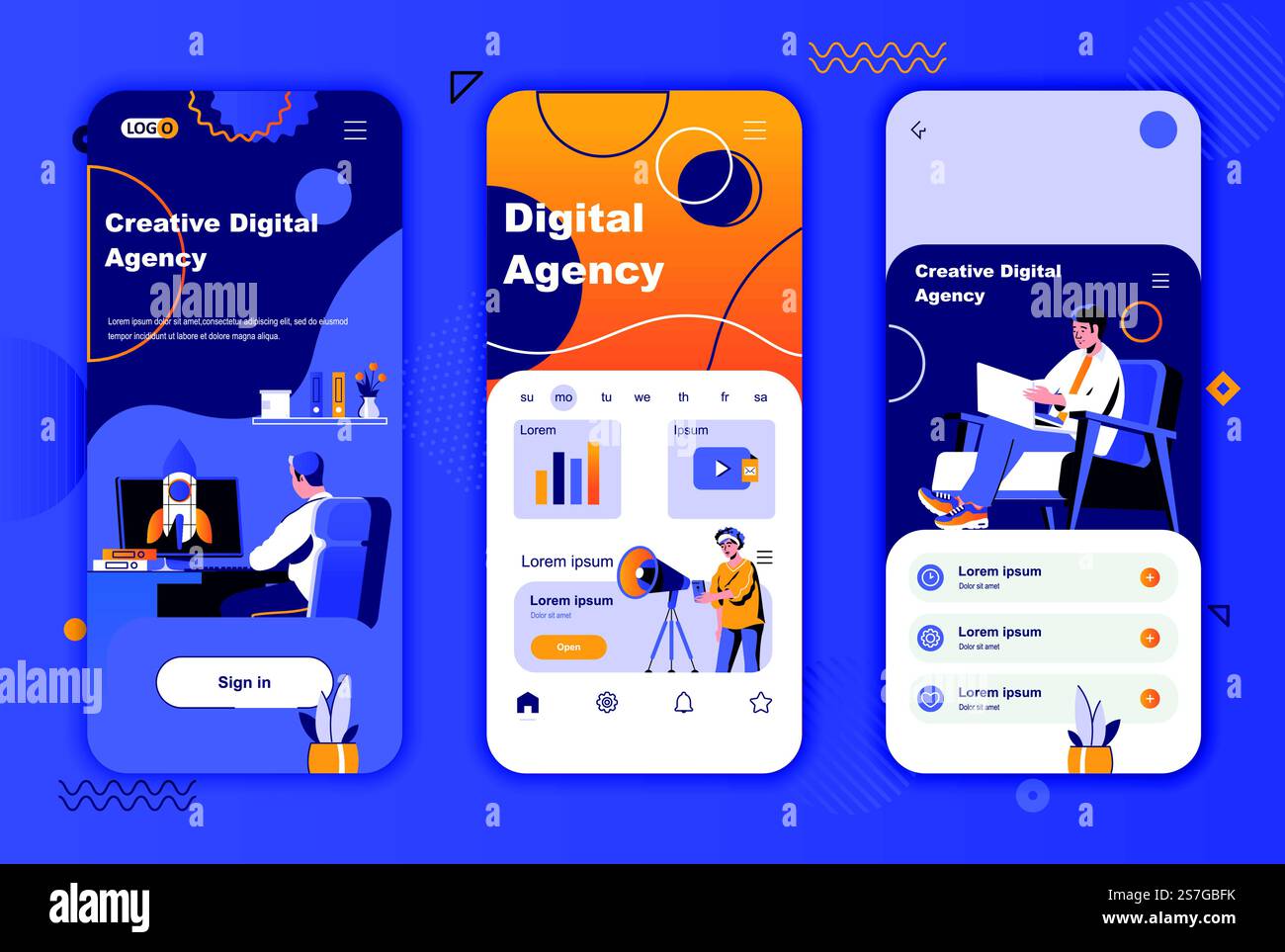 Digital agency unique design for social networks stories. Product ...