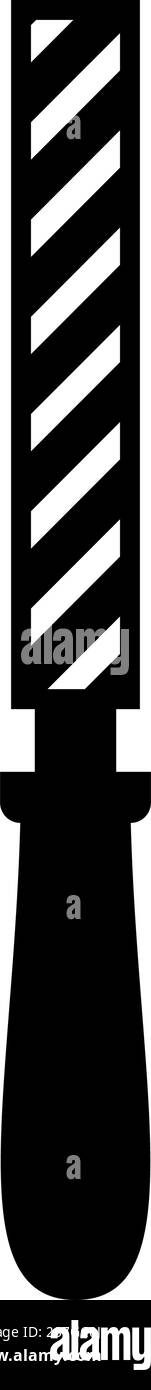 Hand file tool rasp instrument icon black color vector illustration ...