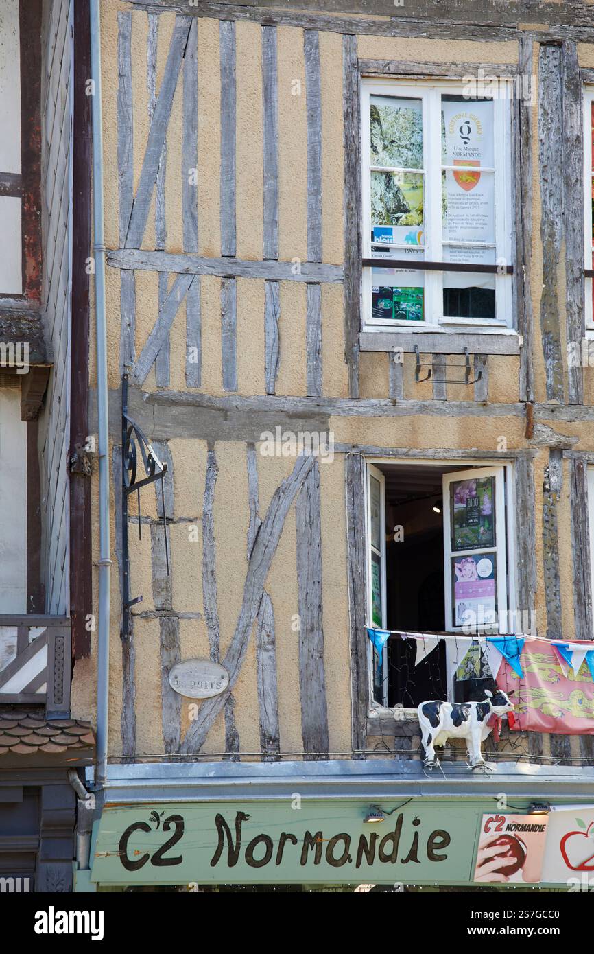 Traditional houses in Honfleur, Normandy, France Stock Photo - Alamy
