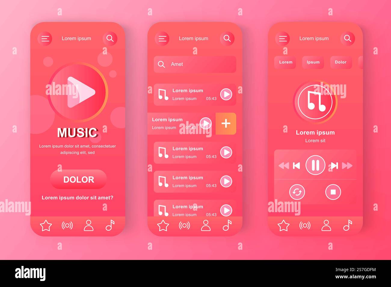 Music player unique coral red neomorphic design kit. Favorite playlist ... Music player unique coral red neomorphic design kit. Favorite playlist ...