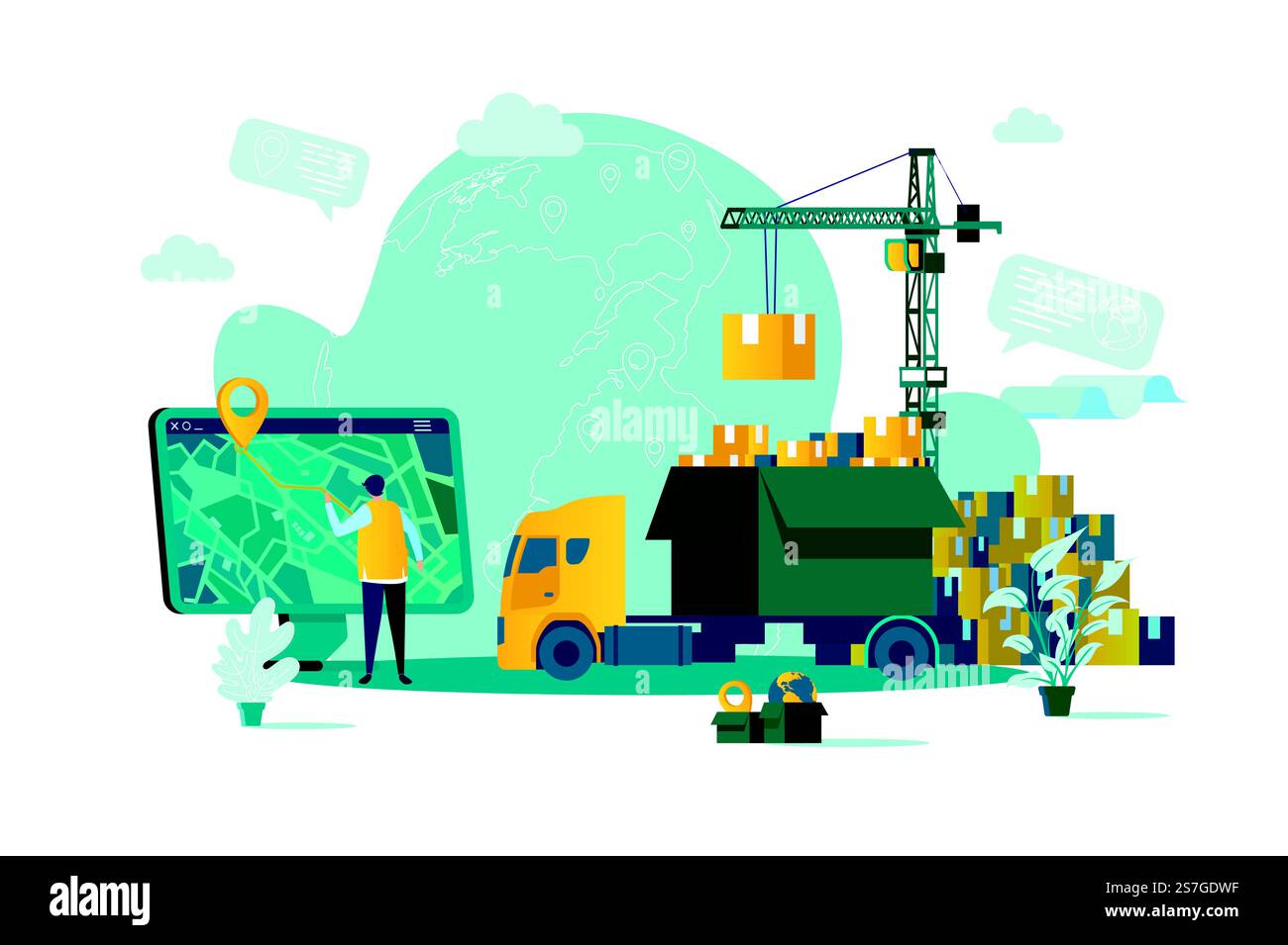 Warehouse planning Stock Vector Images - Alamy