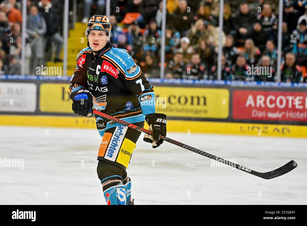 Linz, Austria. 19th Jan, 2025. LINZ, AUSTRIA -JANUARY 19: Brian Lebler ...