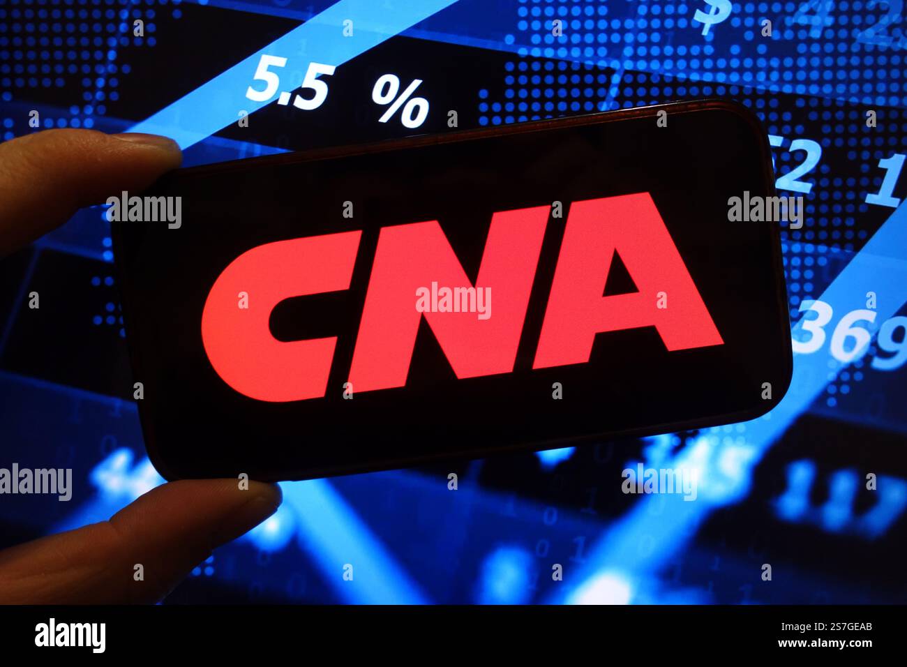 Poland. 18th Jan, 2025. In this photo illustration, the CNA Financial ...