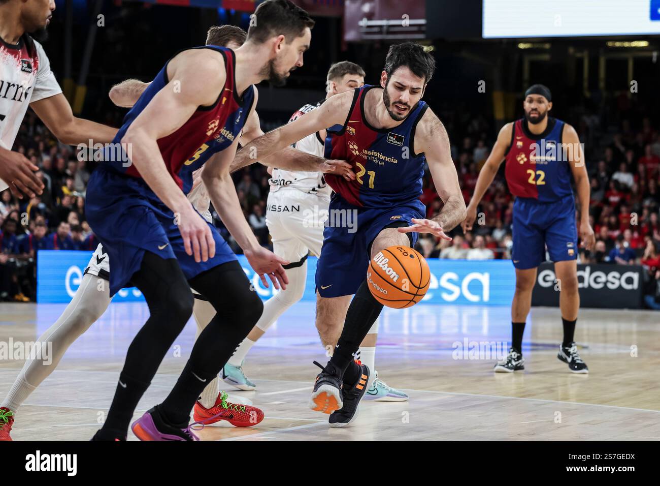 Alex Abrines of FC Barcelona in action during the Liga Endesa ACB ...