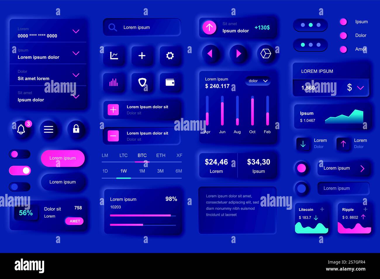 User Interface Elements For Cryptocurrency Mobile App Cryptocurrency