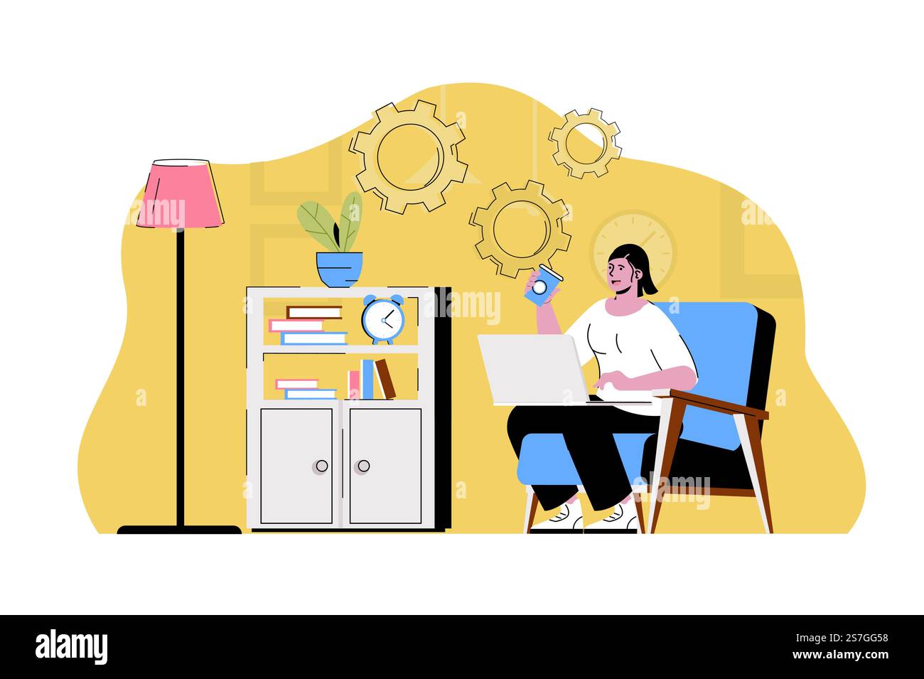 Cyberspace workplace Cut Out Stock Images & Pictures - Alamy