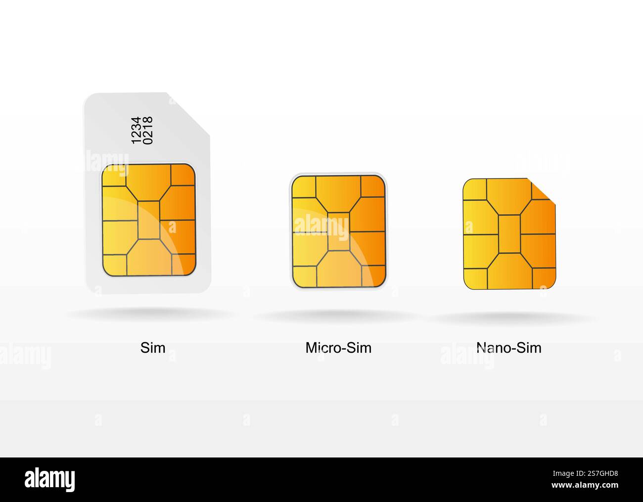 Sim card vector on white background. Sim card vector on white ...