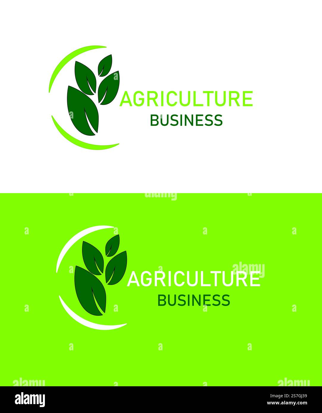 Agriculture business logo, agriculture leaf logo, agriculture circle ...