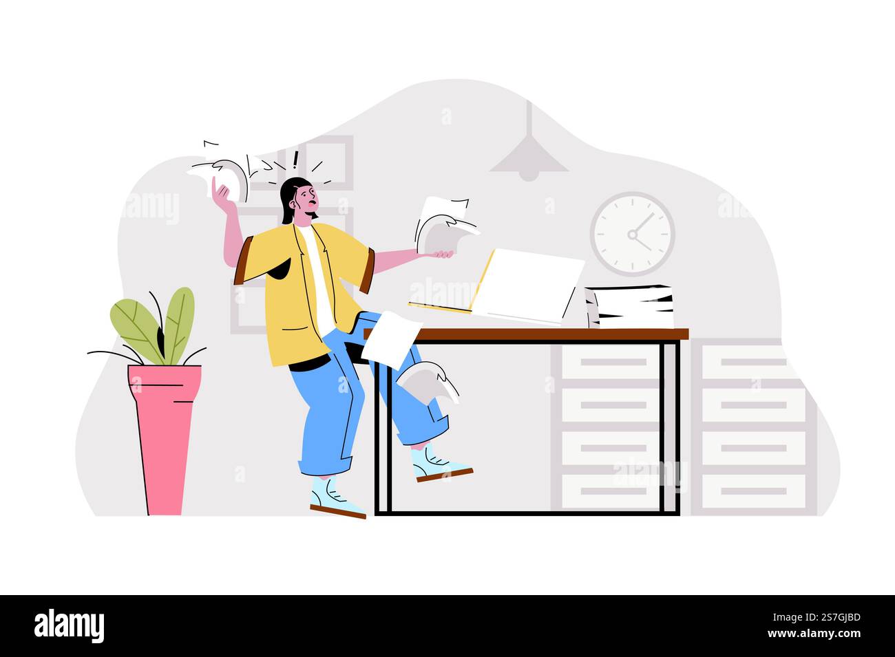 Time hurries Stock Vector Images - Alamy